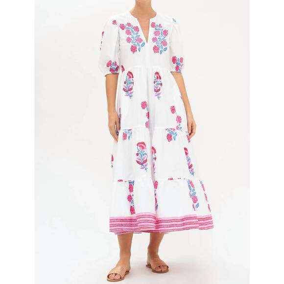 Oliphant | Dresses | New Oliphant Puff Sleeve Maxi Dress In Grandiflora ...
